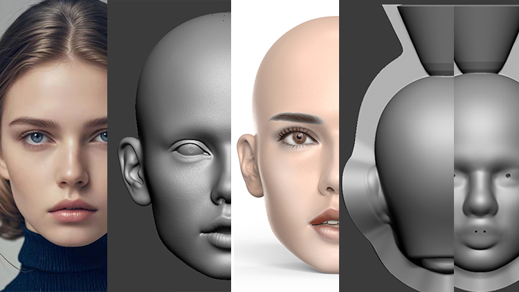 3D Resin Molds Design From Photo - For Real Doll and Wax Figure ...